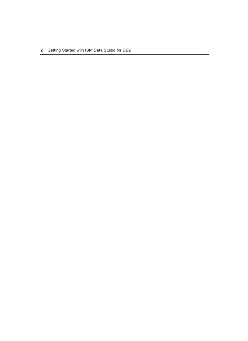 Getting Started With IBM Data Studio For DB2