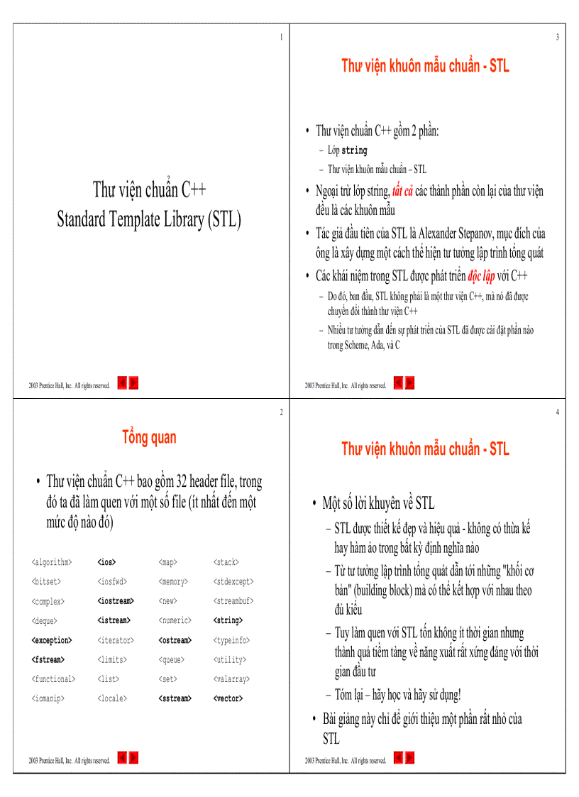 Th Vi N Chu N C Standard Template Library Stl