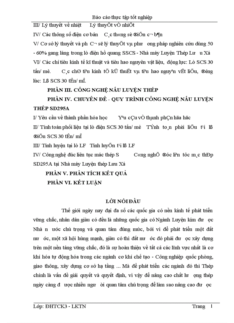 Nghiên cứu công nghệ luyện thép xây dựng mác SD295A Theo tiêu chuẩn tcvn 1765 75 của việt nam