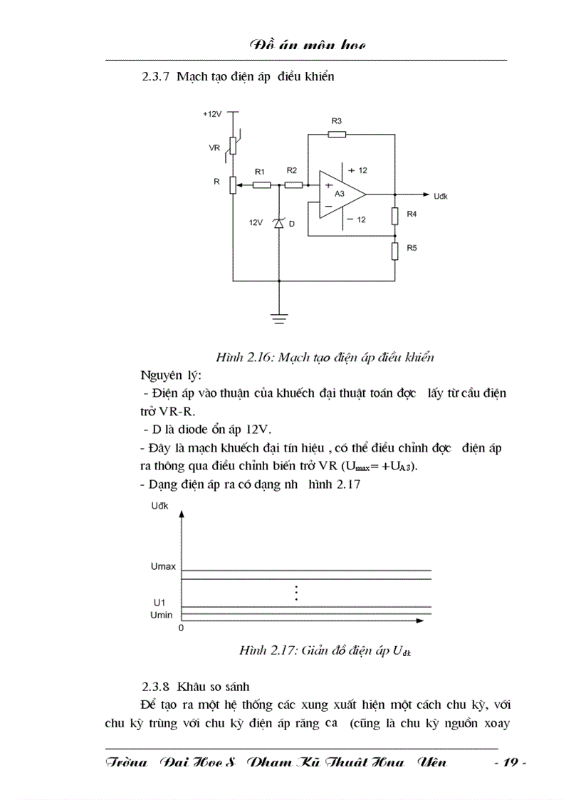 Đồ án thiết kế bộ biến đổi DC AC điều khiển động cơ một chiều
