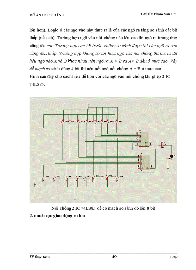 Đồ án Thiết kế một mạch giải mã cho led 7 đoạn sử dụng các cổng lôgic