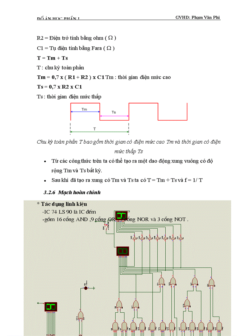 Đồ án Thiết kế một mạch giải mã cho led 7 đoạn sử dụng các cổng lôgic