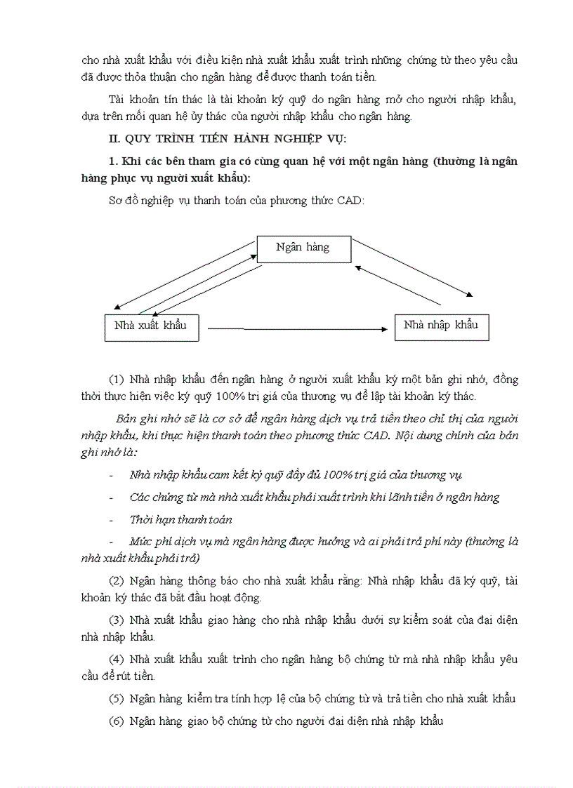 Tìm hiểu về Cash Against Document CAD