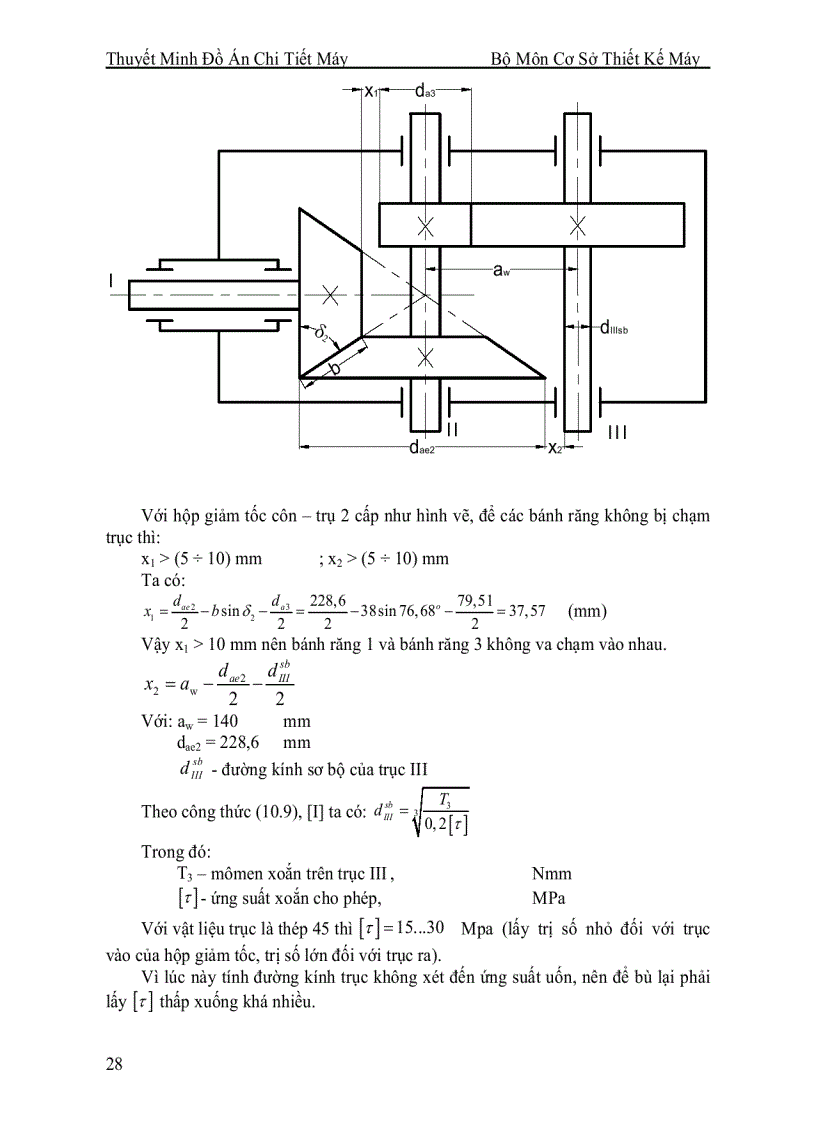 ĐỒ Án Chi TiẾt MÁy Thiết Kế Hệ Dẫn động Băng Tải Gồm Hộp Giảm Tốc 2 Cấp Bánh Răng Nối Với Một Bộ