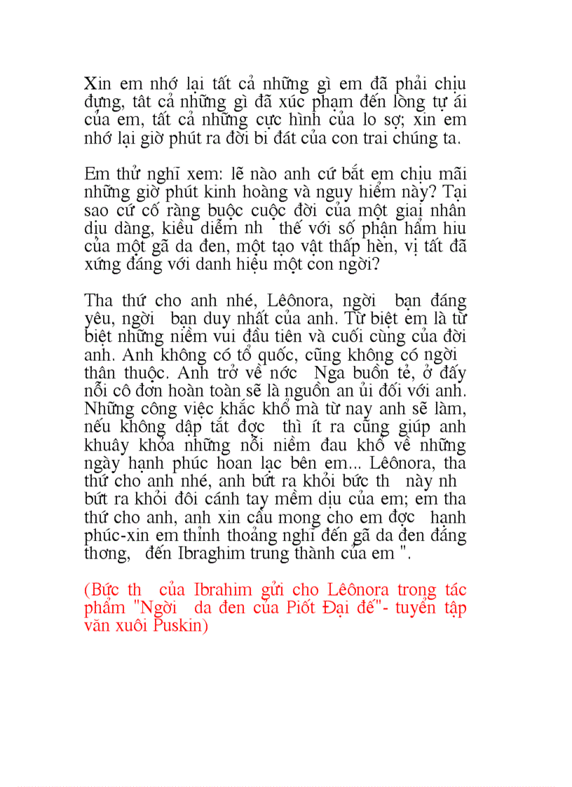 Những bức thư tình hay nhất