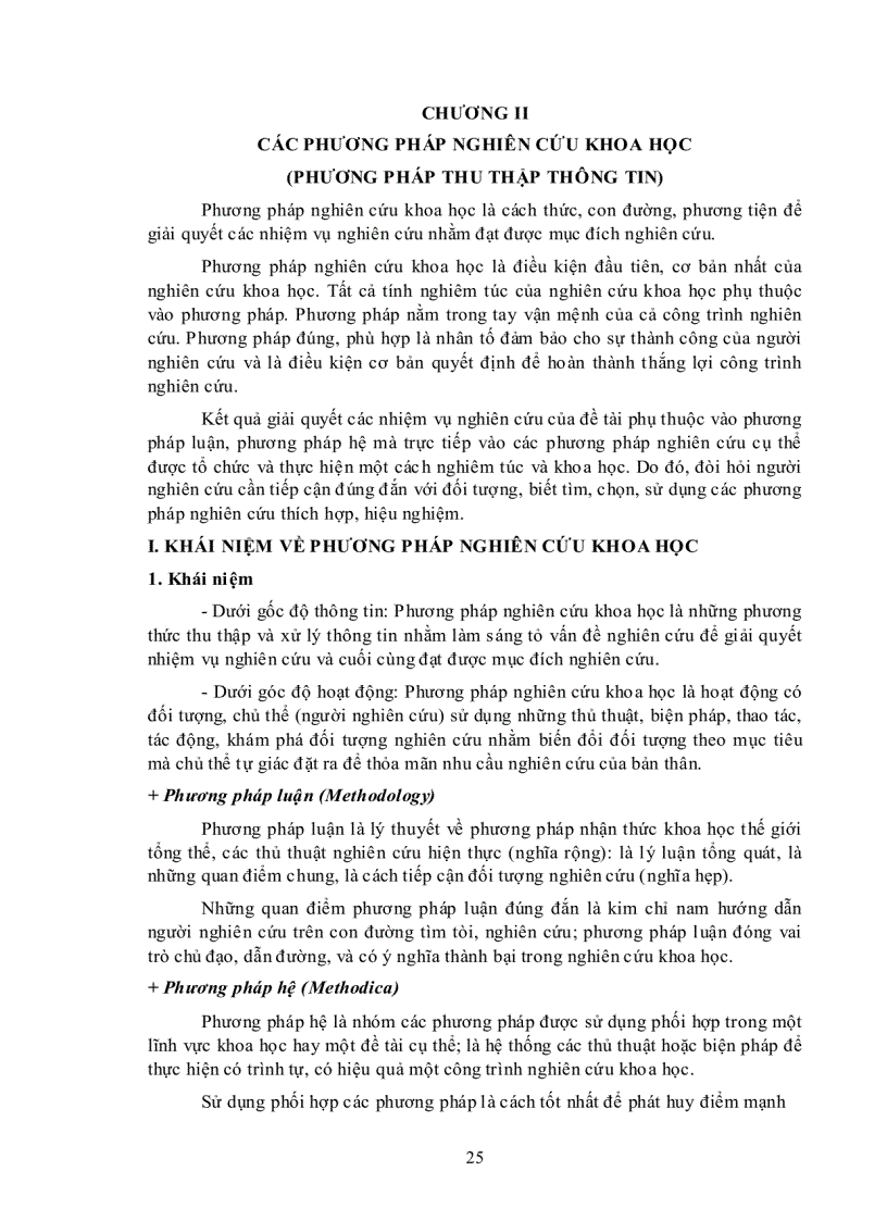 Phương pháp luận nghiên cứu khoa học