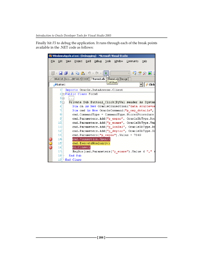 Introduction to Oracle Developer Tools for Visual Studio 2005
